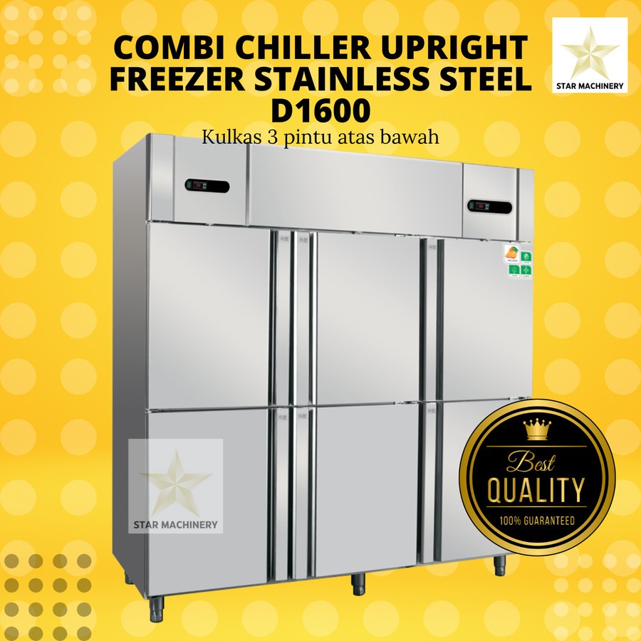 Jual Crown Horeca Upright Chiller Freezer D1600 - Kulkas Chiller 6 ...