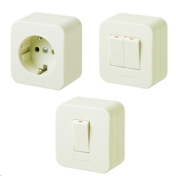 Jual SAKLAR ENGKEL, SAKLAR SERI, STOP KONTAK TEMPEL/OB PANASONIC ...