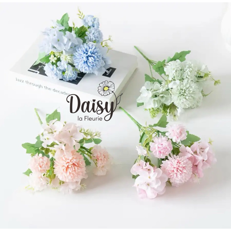Jual BUNGA POM POM HYDRANGEA ARTIFICIAL PERTANGKAI AF020 | Shopee Indonesia
