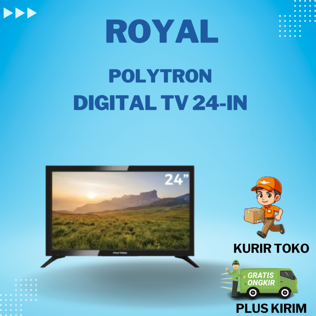 Jual TV DIGITAL 24 INCH POLYTRON 24V1853 | Shopee Indonesia