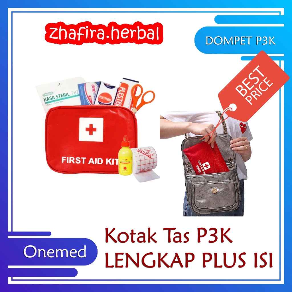 Jual Dompet TRAVEL P3K Plus is Onemed - P3K Dompet Merah Onemed ...