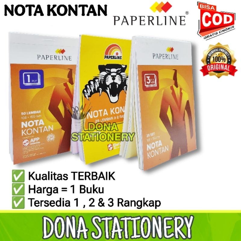 Jual [ 1 PCS ] NOTA KONTAN PAPERLINE | NOTA KONTAN 1 PLY | NOTA KONTAN ...