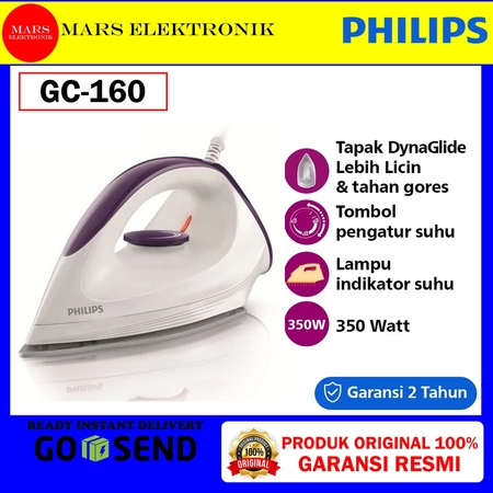 Jual PHILIPS SETRIKA GC-160 - LAPISAN DYNAGLIDE - READY - GC 160 ...