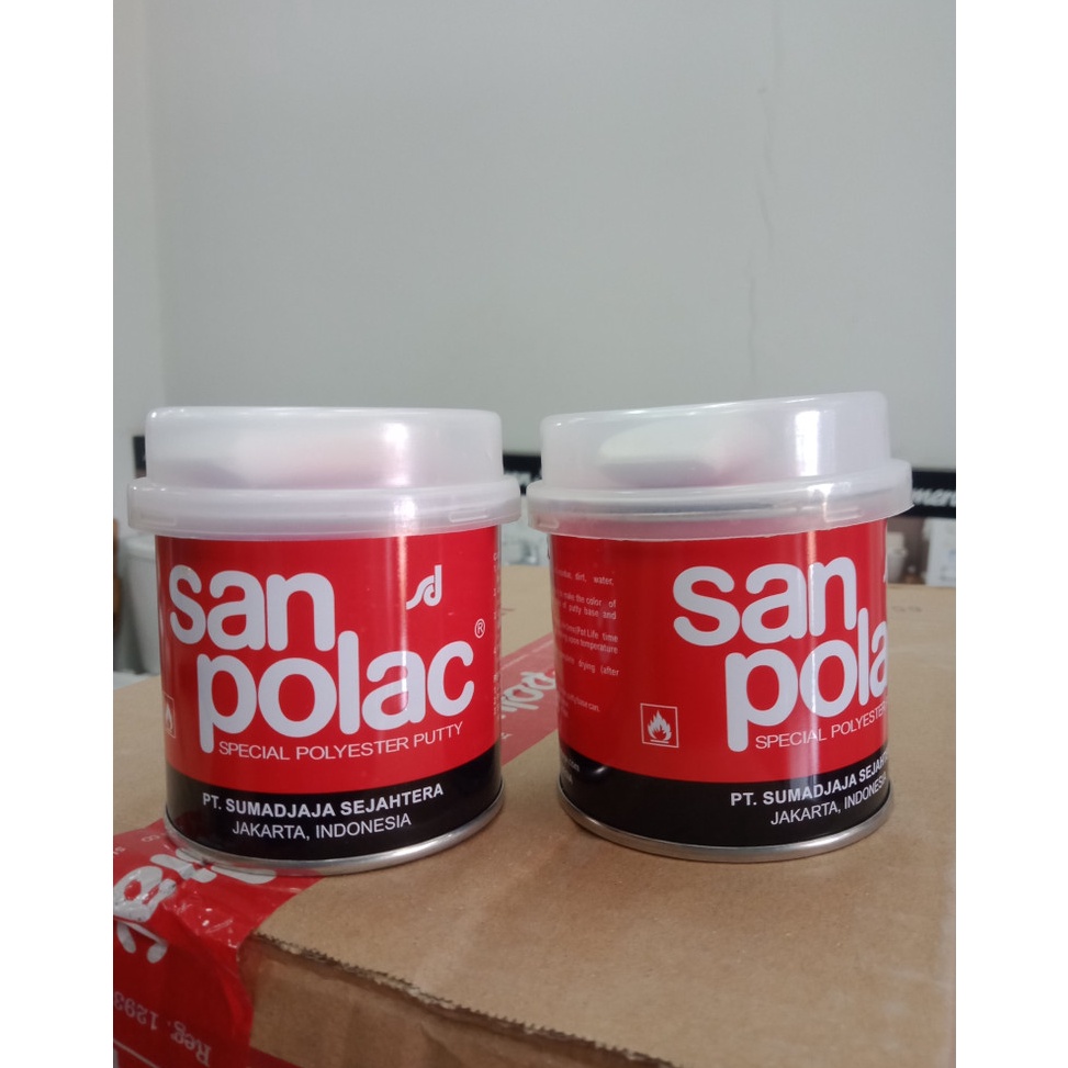 Jual Ready Promo SAN POLAC Special Polyester Putty Dempul Plastik Dan ...
