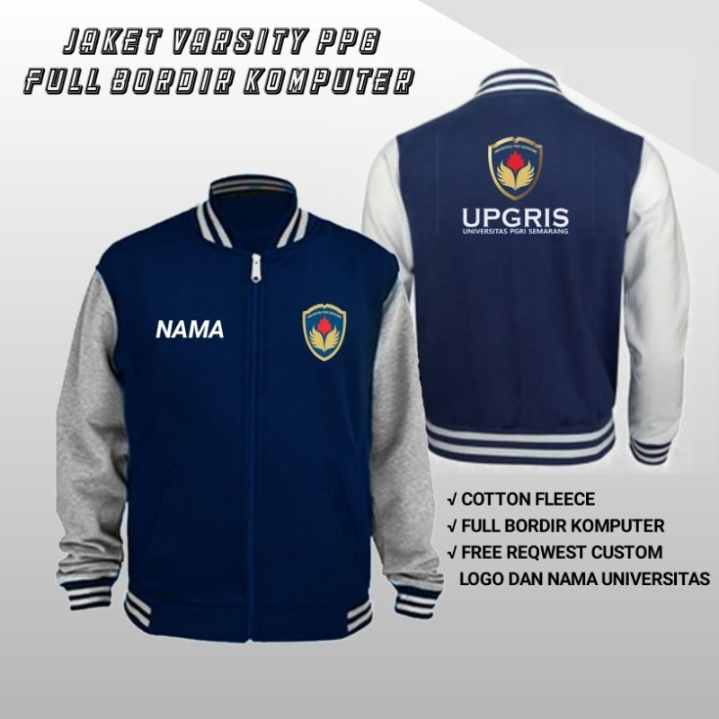 Jual Jaket Varsity Kampus UPGRIS ( Universitas PGRI Semarang) Jaket ...