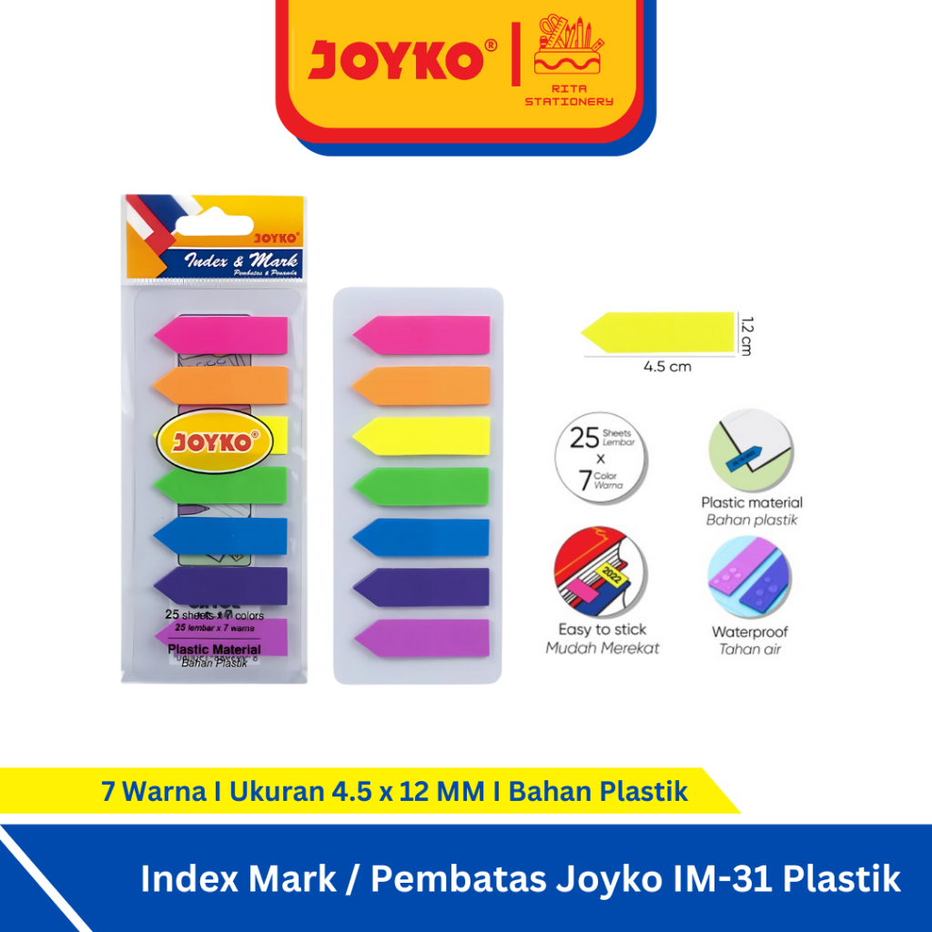 Jual Joyko Index Mark / Pembatas Kertas Buku Panah Sign Here - Joyko IM ...