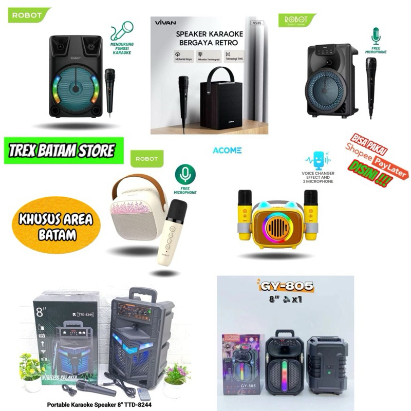 Jual SPEAKER MINI KARAOKE INDOOR RUMAHAN [ BATAM ] GOSEND | Shopee ...