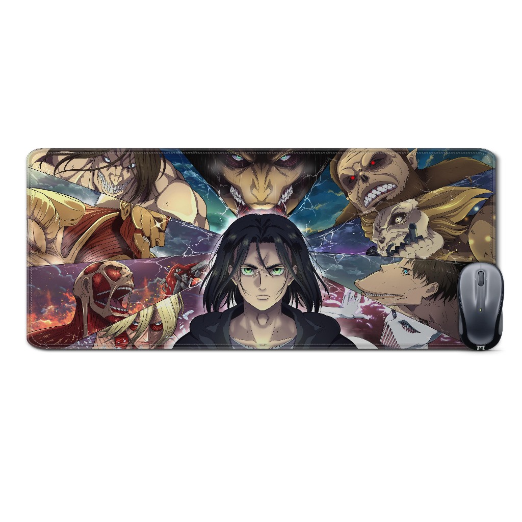 Jual Deskmat mousepad extended anime EREN YEAGER TITAN SHIFTER - ATTACK ...
