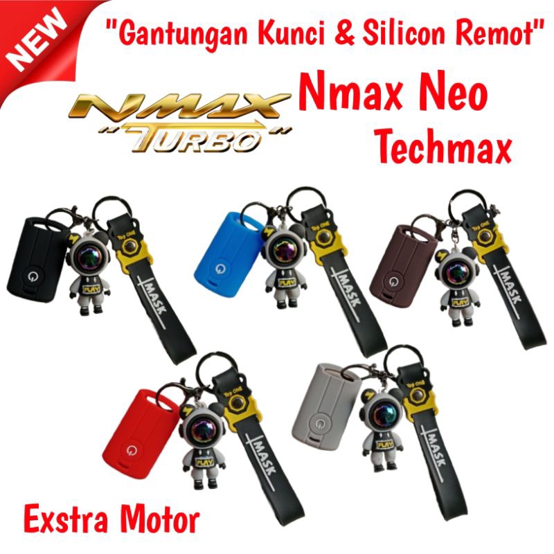 Jual Paket Gantungan Kunci + Silicon Remote Motor Yamaha Nmax Turbo Neo ...