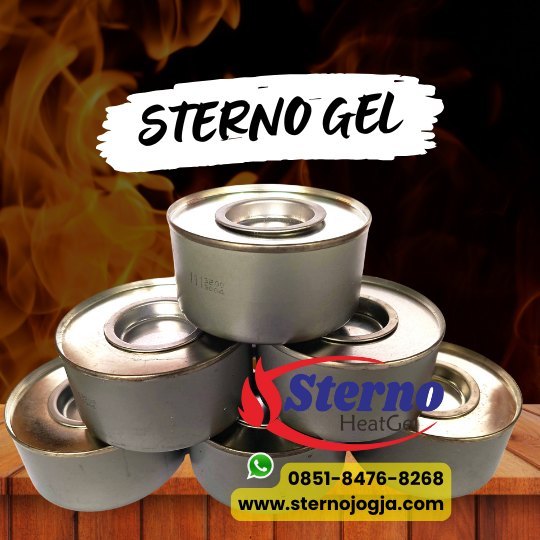 Jual sterno gel kaleng can refill spirtus gell pemanas makanan jelly ...