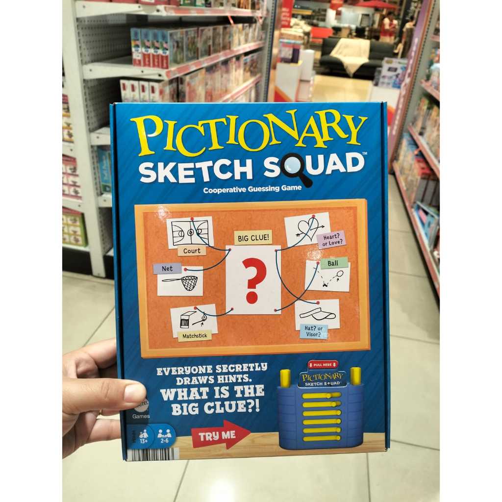 Jual Mattel Set Pictionary Sketch Squad Hpk84 mainan kartu anak mainan ...