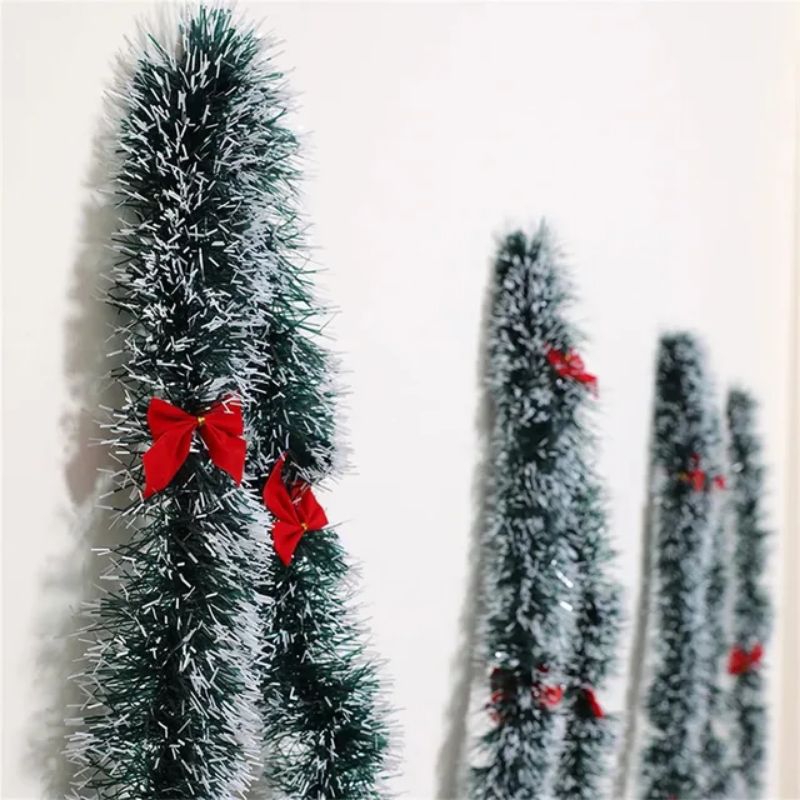 Jual Slinger Natal Hijau Daun 2 Meter Tebal Jumbo 9cm Slinger Hijau ...