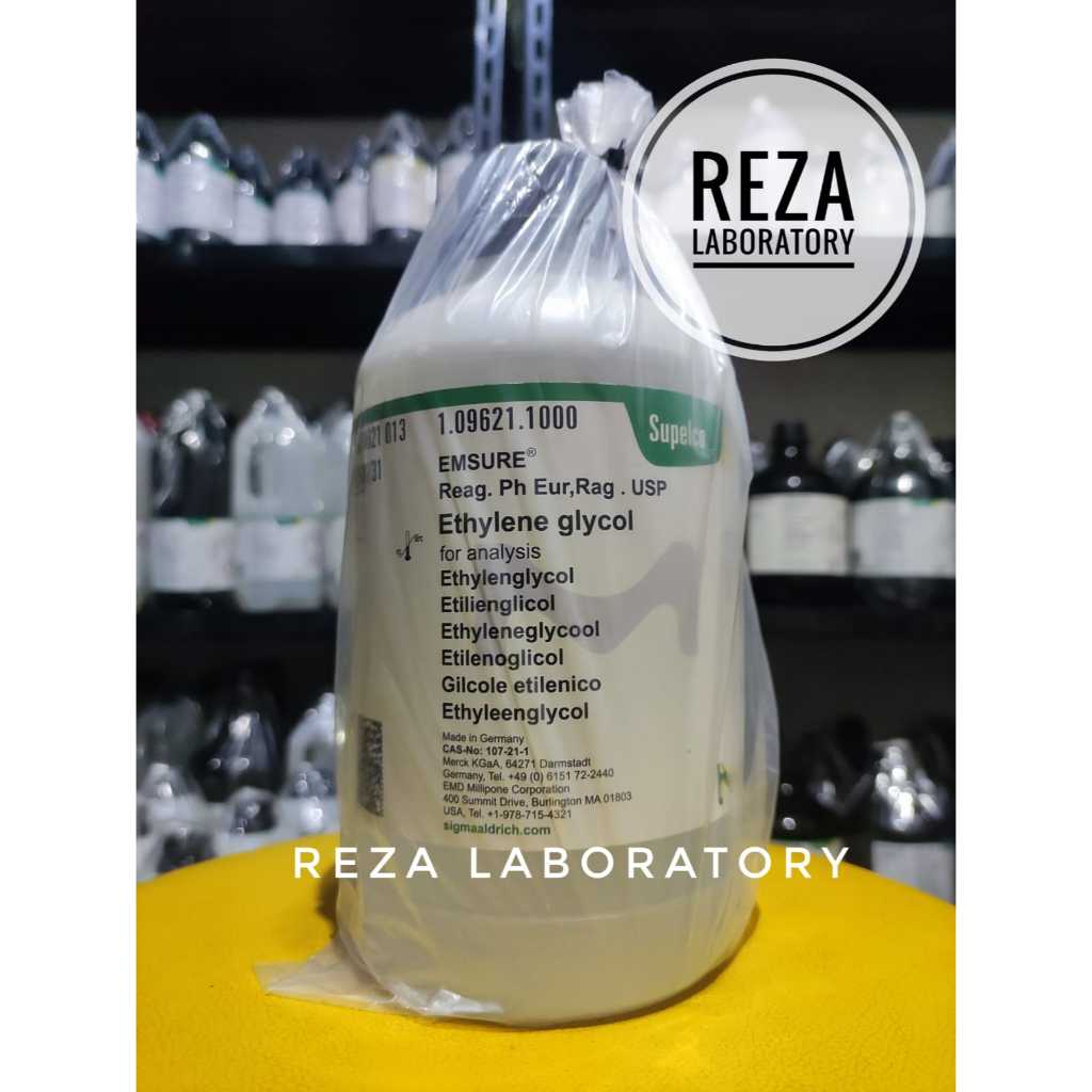 Jual ETHYLENE GLYCOL / ETILENA GLIKOL / C2H6O2 MERCK 109621 1L | Shopee ...