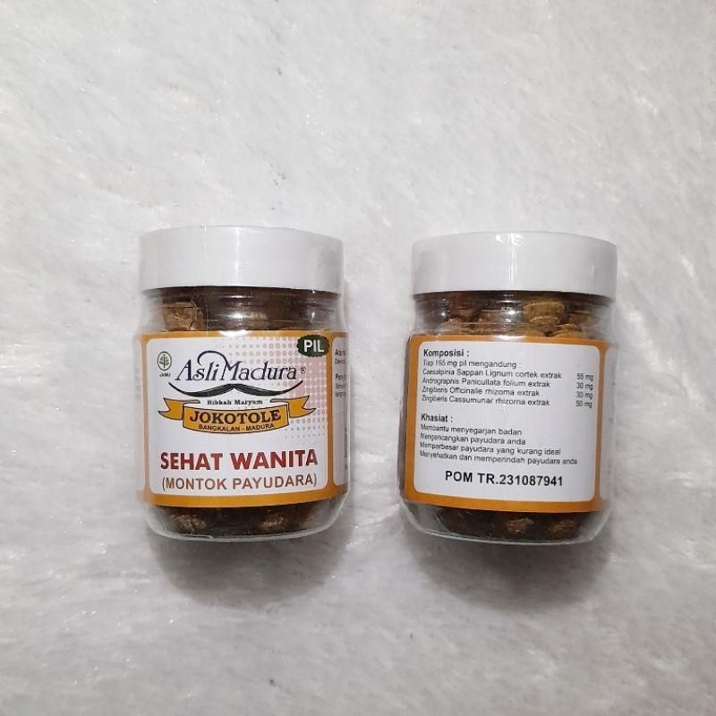 Jual Pil Jamu Montok Payudara Kemasan Baru (wadah) | Shopee Indonesia