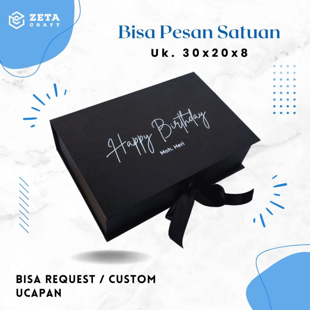 Jual [30x20x8] Hardbox Custom Satuan / Model Buka Pita / Box Hampers ...