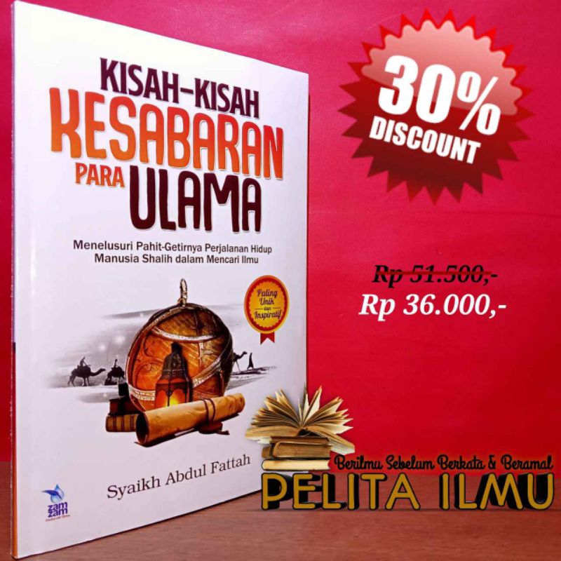 Jual Buku Kisah-Kisah Kesabaran Para Ulama - Terjemah Kitab Shafahat Min Shabr Al-Ulama | Shopee ...