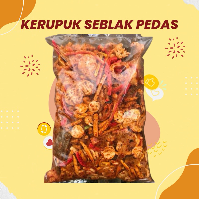 Jual Seblak Kerupuk Mix Pedas Daun Jeruk – Krupuk Seblak Campur Pedas ...