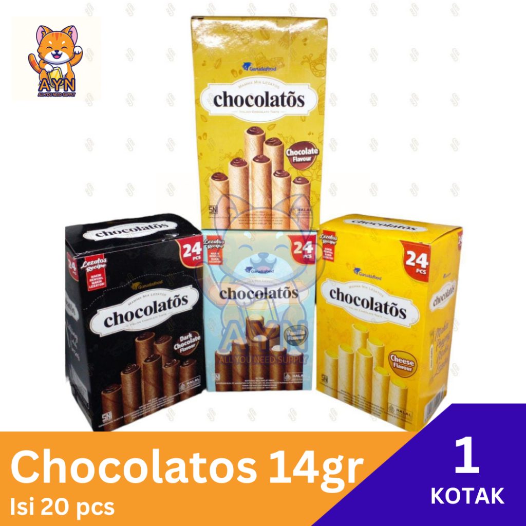 Jual Chocolatos 14gr Aneka Rasa isi 24 pcs | Shopee Indonesia