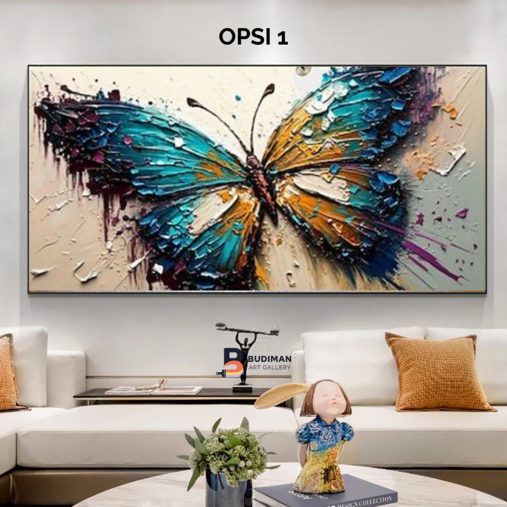 Jual BAGallery - Lukisan Ekspresif Kupu-kupu - Kode 1272024 | Shopee ...