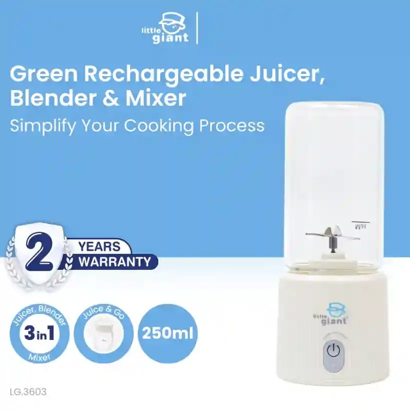 Jual Little Giant Electric Rechargeable Juicer, Blender, and Mixer - LG ...
