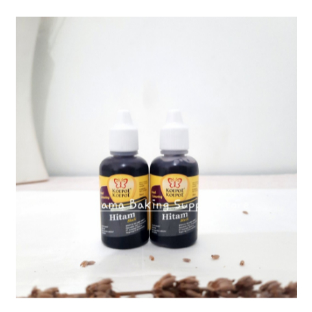 Jual KOEPOE Food Coloring Pewarna Makanan HITAM BLACK Kupu Kupu ...