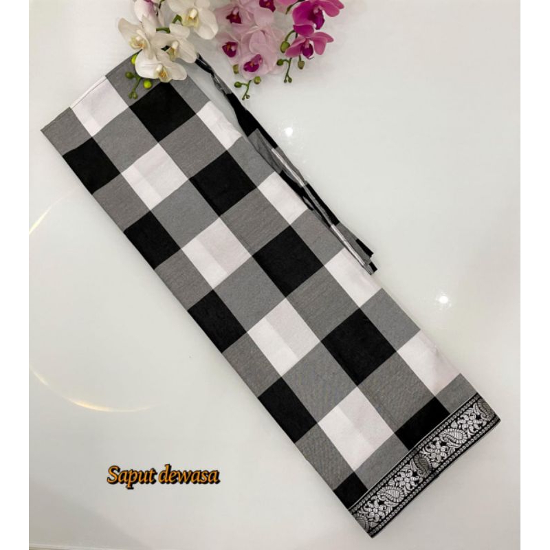 Jual Saput bali tenun dewasa setengah jadi kamen pakaian adat bali ...