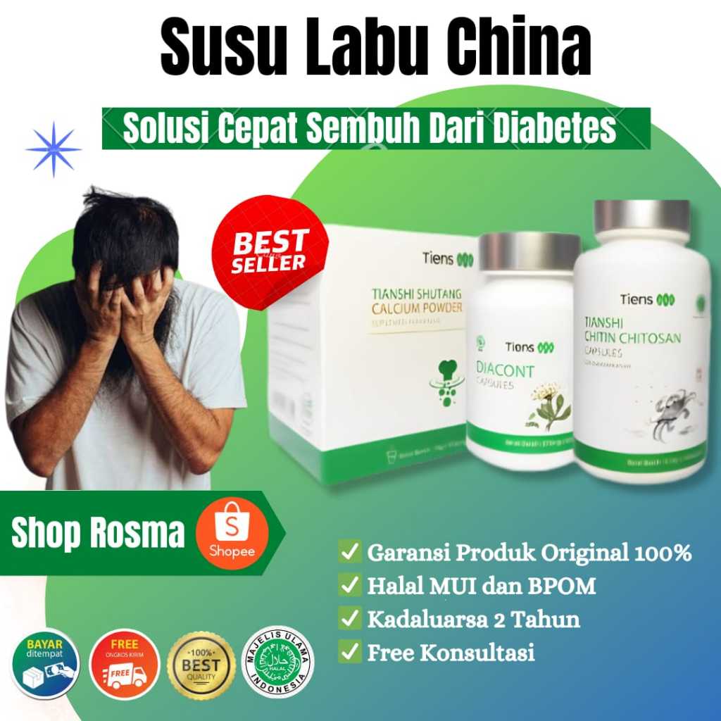 Jual READY SUSU LABU CINA OBAT CHINA DIABETES SHUTANG CALSIUM POWDER ...