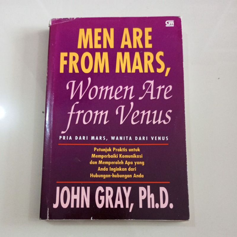 Jual BUKU MEN ARE FROM MARS WOMEN ARE FROM VENUS JOHN GRAY | Shopee Indonesia