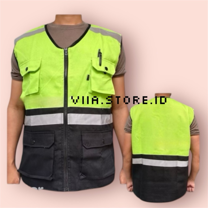 Jual Rompi Safety Kombinasi / Rompi Proyek / Rompi Parkir / Rompi Motor ...