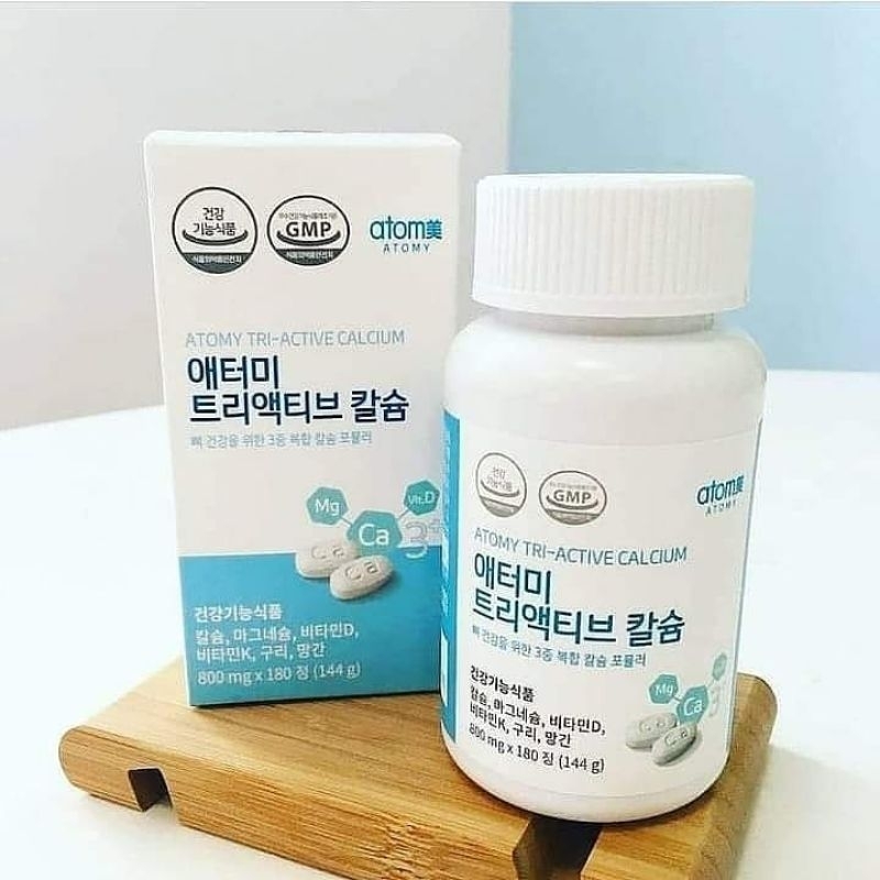 Jual ATOMY TRI ACTIVE CALSIUM SUPLEMEN VITAMIN D KOREA ORI | Shopee ...