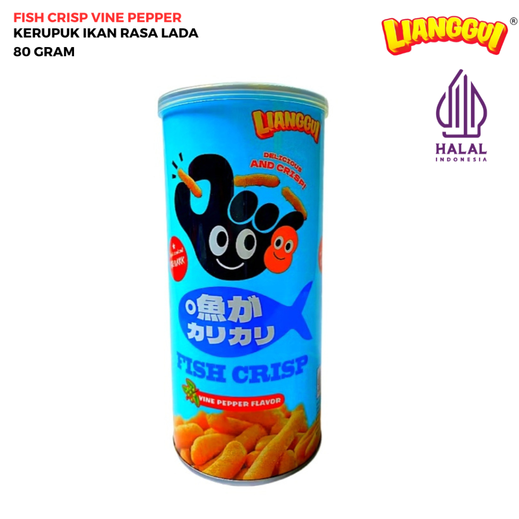 Jual [Halal] Lianggui Kerupuk Ikan Viral Fish Crisp 80 Gr | Shopee ...