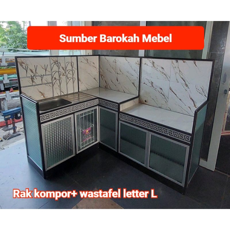 Jual RAK / MEJA KOMPOR WASTAFEL P5 SUDUT / LETTER L PINTU 5 (SEMARANG ...
