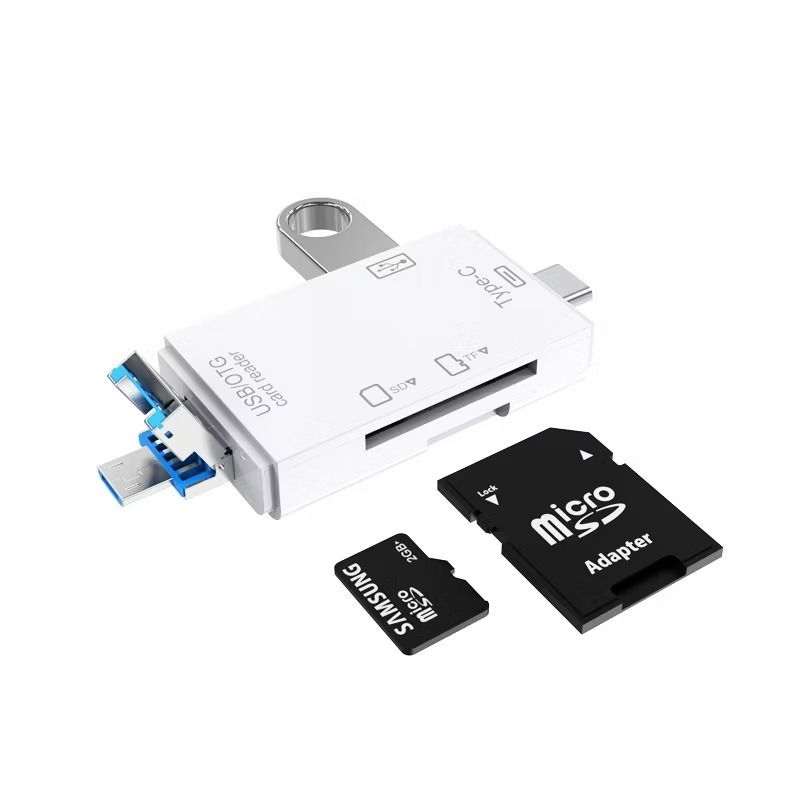 Jual Card Reader 6 in 1 Support USB 3.1 Type C / USB 2.0 / SD Card ...
