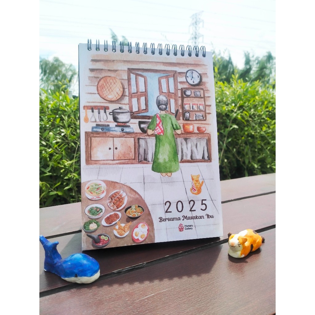 Jual Kalender Meja 2025 Ilustrasi Makanan Bersama Masakan Ibu | Shopee ...