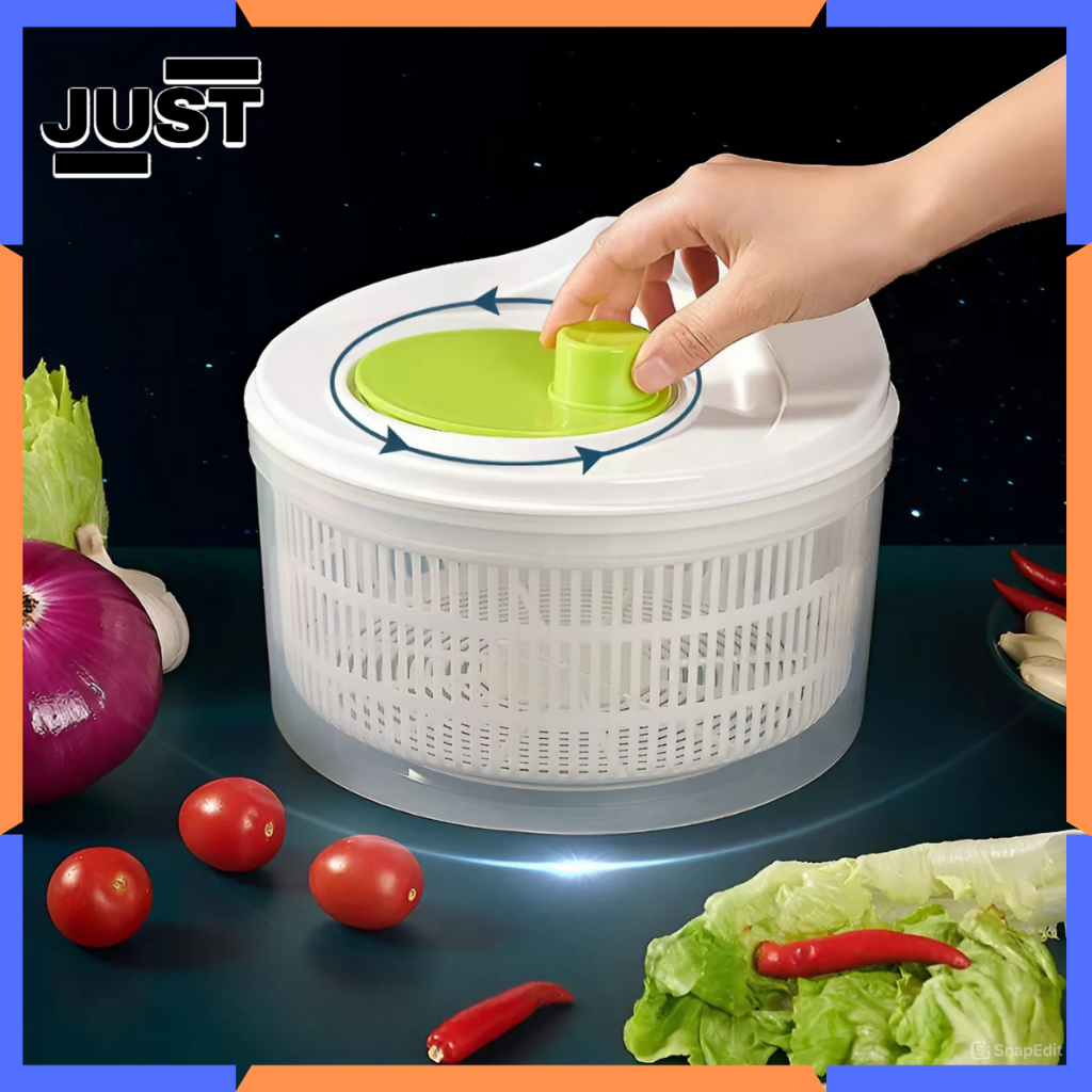 Jual JUST Salad Spinner Peniris Pengering Sayuran Buah Mnyak Makanan ...