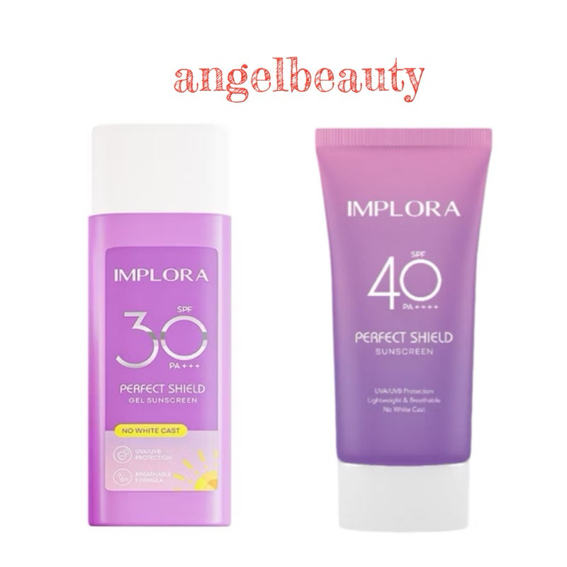 Jual Implora Perfect Shield Gel Sunscreen SPF 30 PA+++ || Sunscreen SPF ...