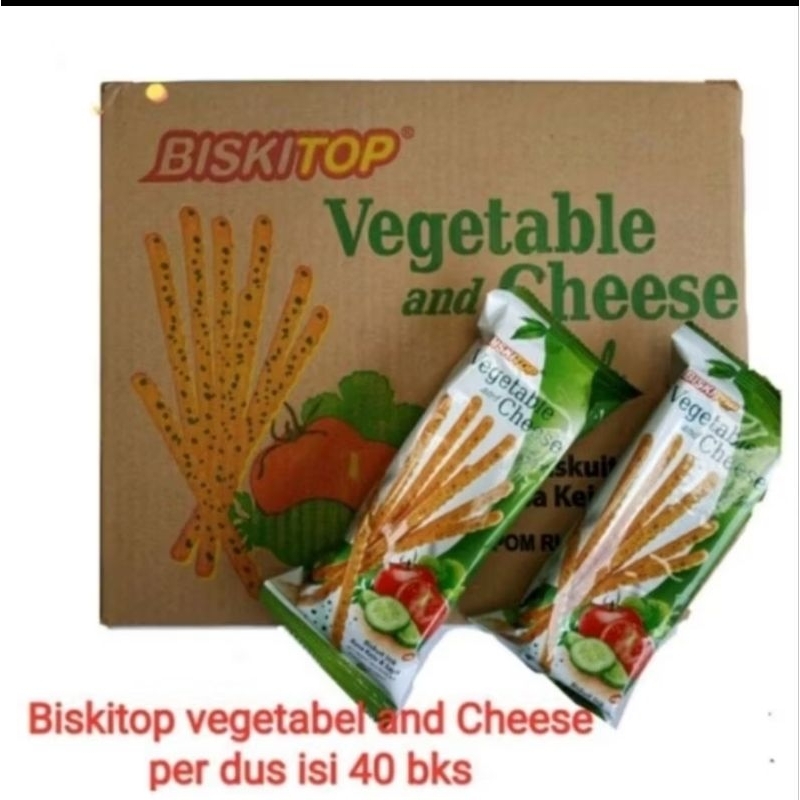 Jual Biskitop Vegetable and Cheese 1 Dus isi 40 Pcs | Shopee Indonesia
