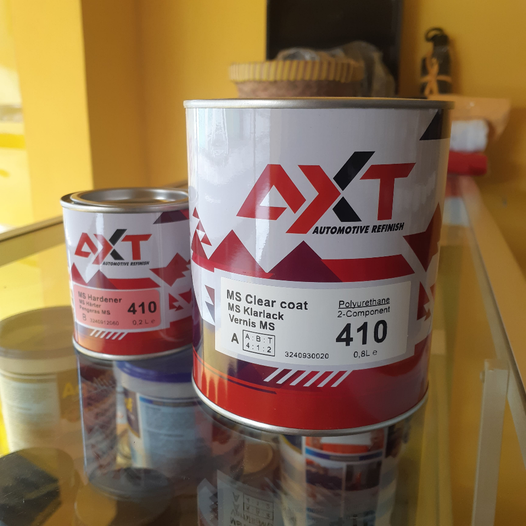 Jual Clear Coat AXT 410 (kemasan 0.8 liter + hardener 0.2 liter ...