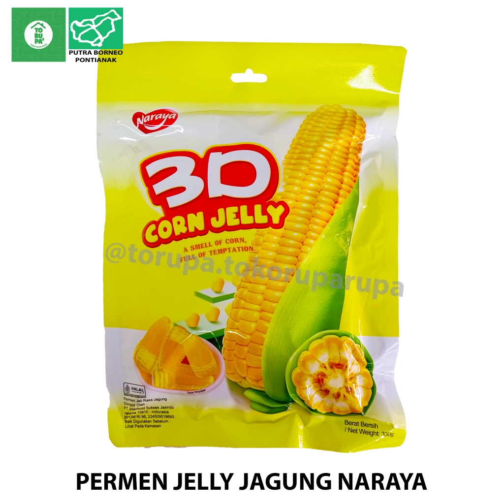 Jual Permen Jelly Jagung Naraya 330gr / Permen Jeli Mangga / Corn Jelly ...
