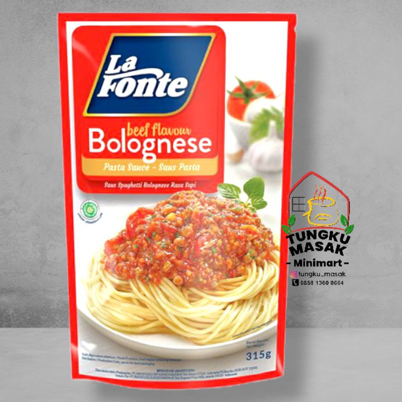 Jual La Fonte Saus Spaghetti Bolognese Rasa Sapi 315g | Shopee Indonesia