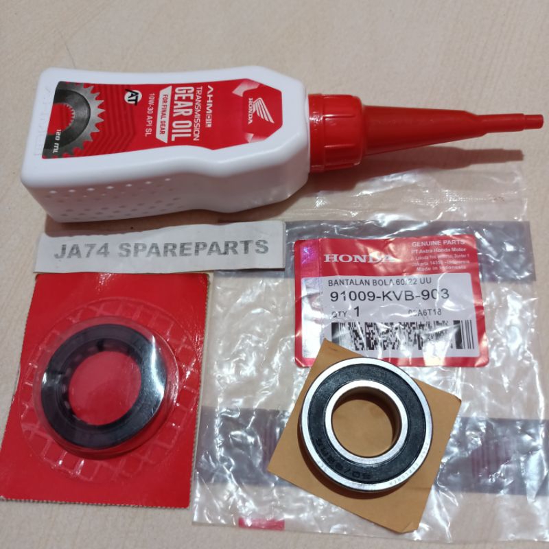Jual Bearing Laher Roda belakang+Seal Roda belakang+Oli gardan Beat ...