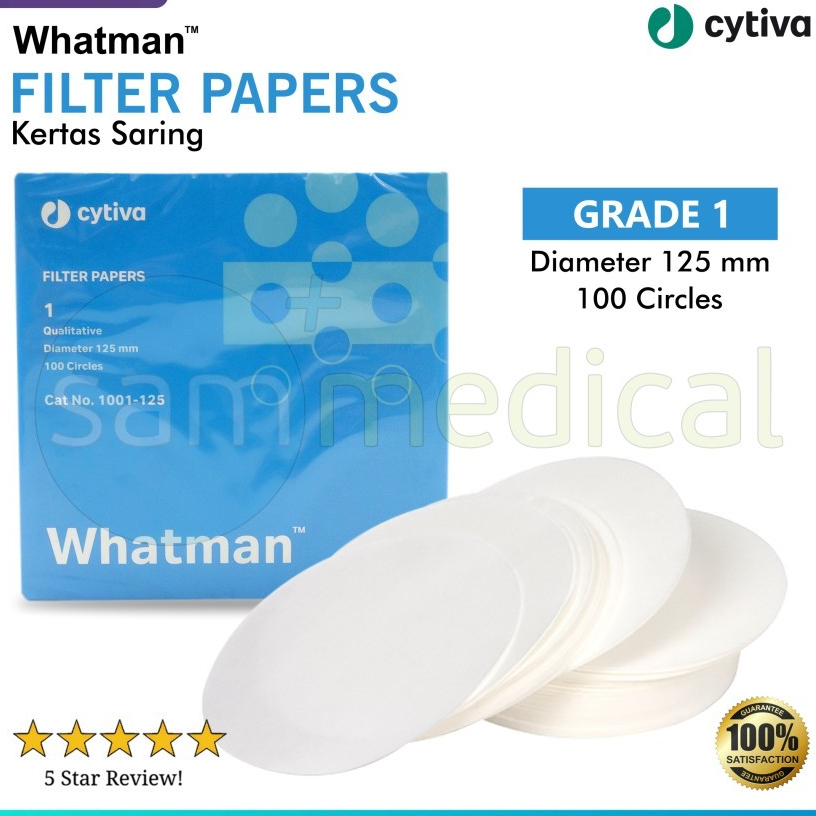 Jual Whatman Filter Paper / Kertas Saring - Diameter 125mm / Kertas Lab ...
