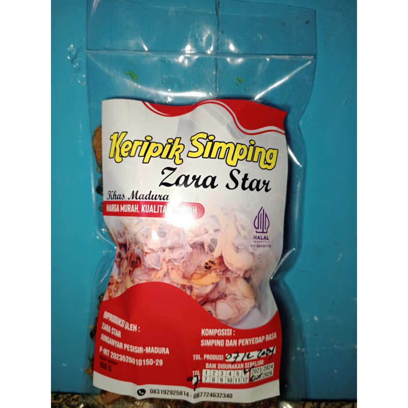 Jual Halal Keripik Simping Zara Star Khas Madura Harga Murah Kualitas ...