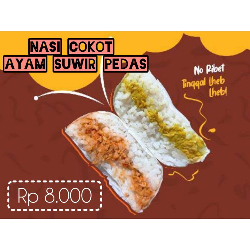 Jual Nasi Cokot Ayam Suwir Pedas | Shopee Indonesia