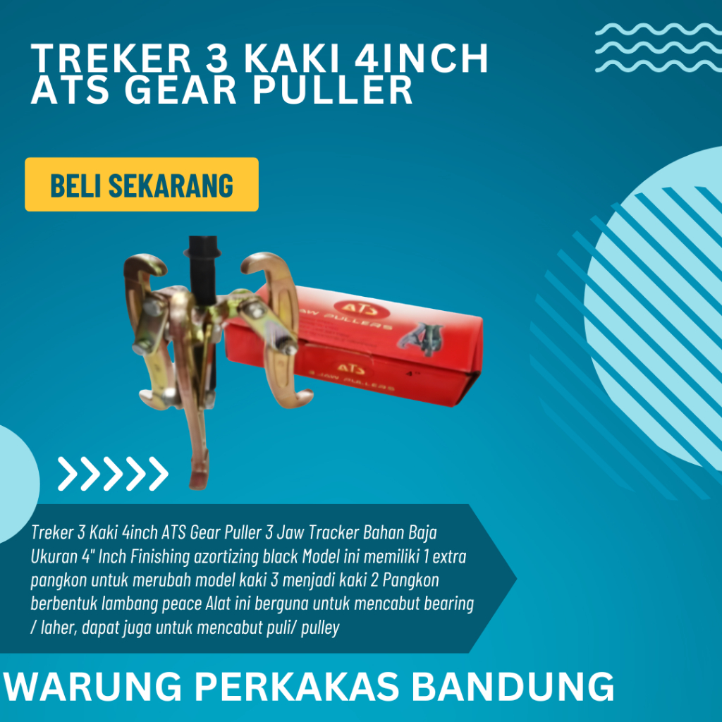 Jual TREKER 3 KAKI 6 INCI ATS 3 JAW PULLER / TREKER KAKI 3 MURAH BANGET!! | Shopee Indonesia