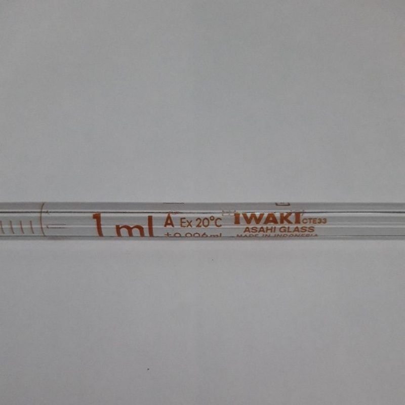 Jual Pipet ukur IWAKI 1ml | Shopee Indonesia