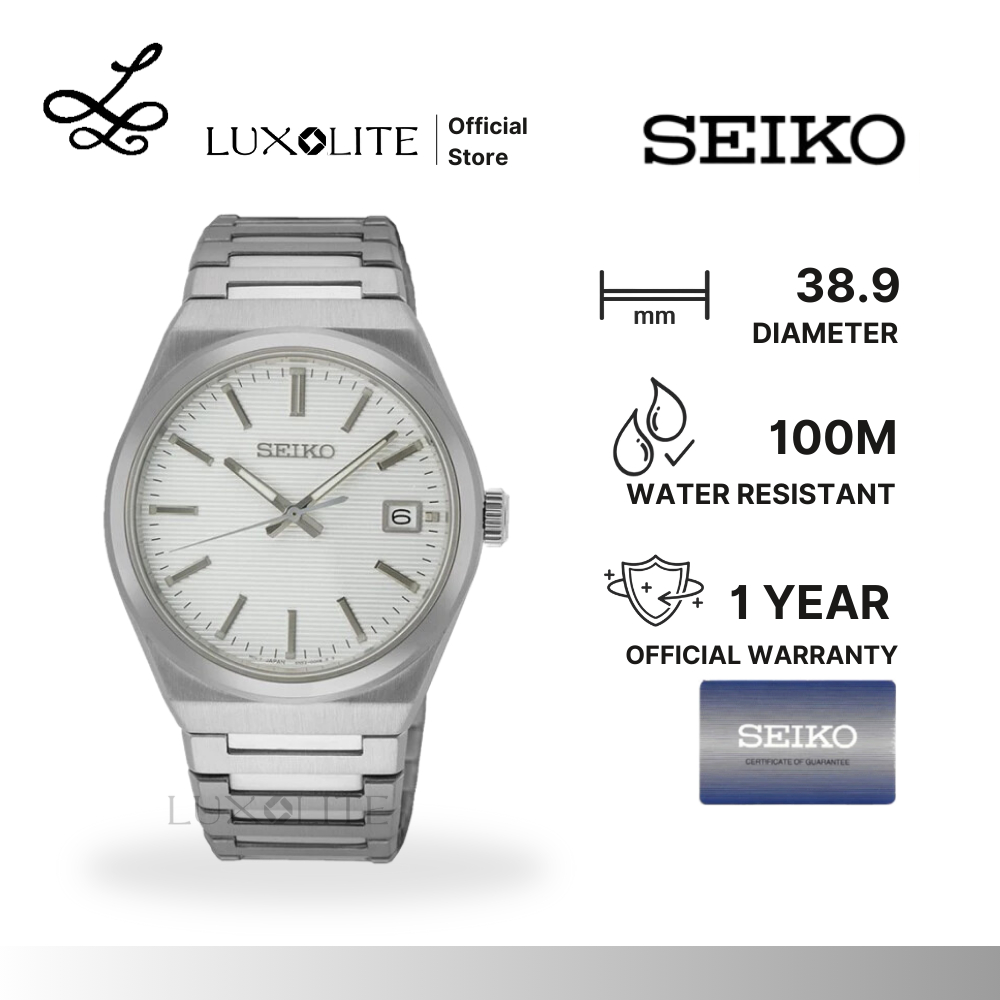 Jual [Luxolite] SEIKO Jam Tangan Pria Classic SUR553P1 Analog Silver ...