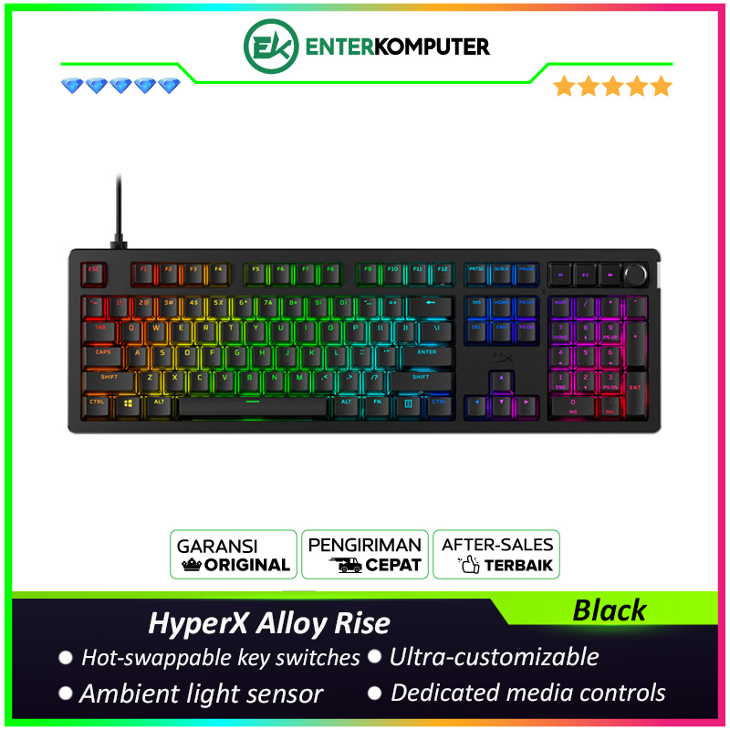 Jual HyperX Alloy Rise Mechanical Gaming Keyboard | Shopee Indonesia