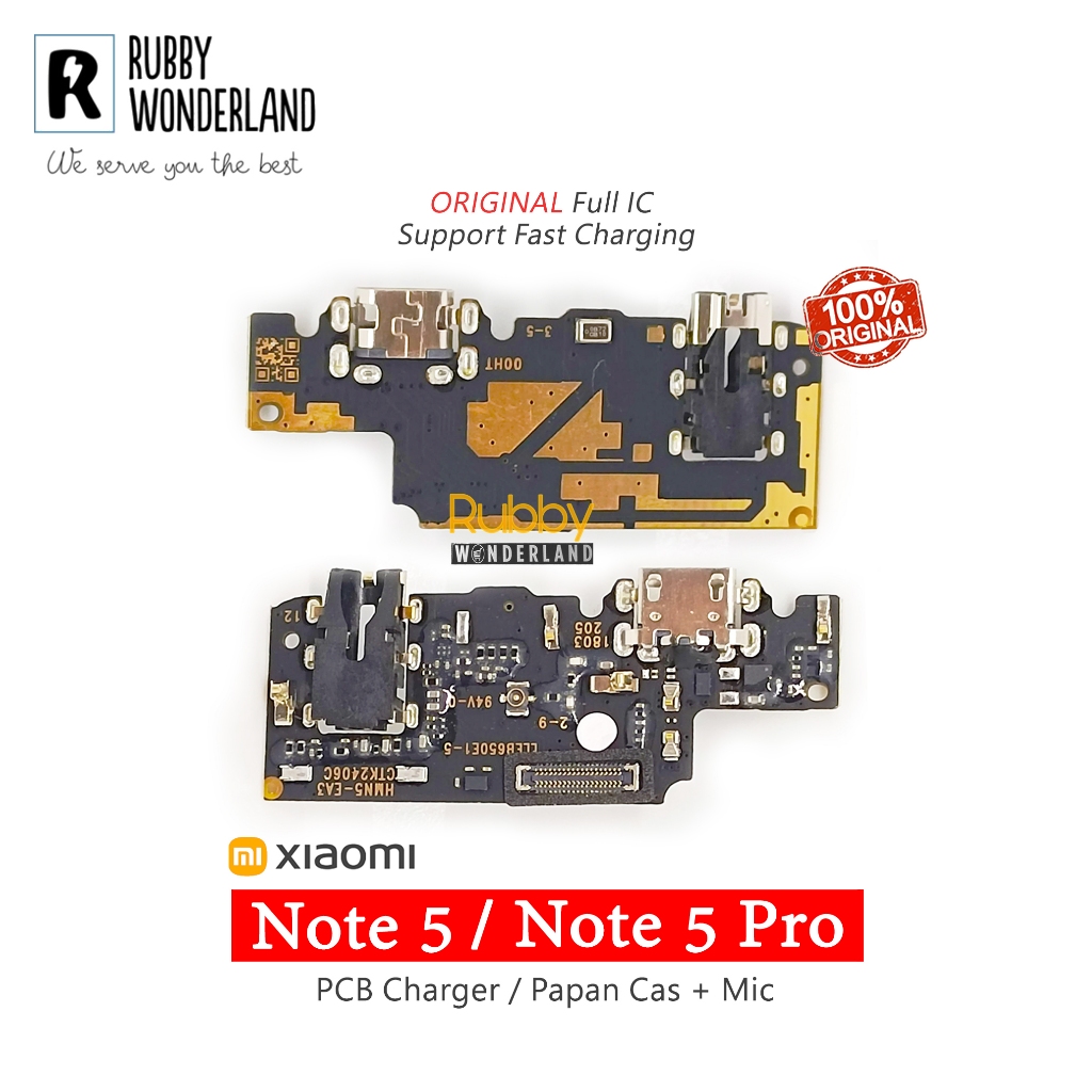 Jual Papan Cas PCB Konektor Charger Mic Xiaomi Redmi Note 5 / Note 5 ...