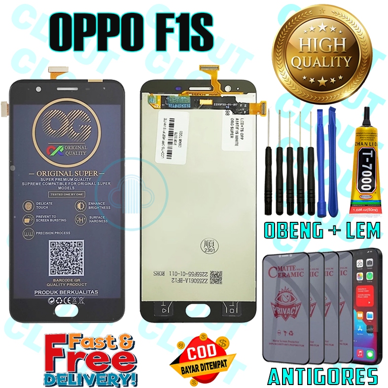 Jual LCD TOUCHSCREEN OPPO F1S LAYARSENTUH ORIGINAL ORI ALL MEREK ...